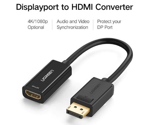 UGREEN 40363 DISPLAY PORT TO HDMI FEMALE CONVERTER